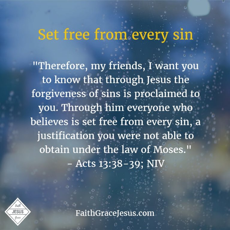 Set free from every sin through Jesus | Faith - Grace - Jesus