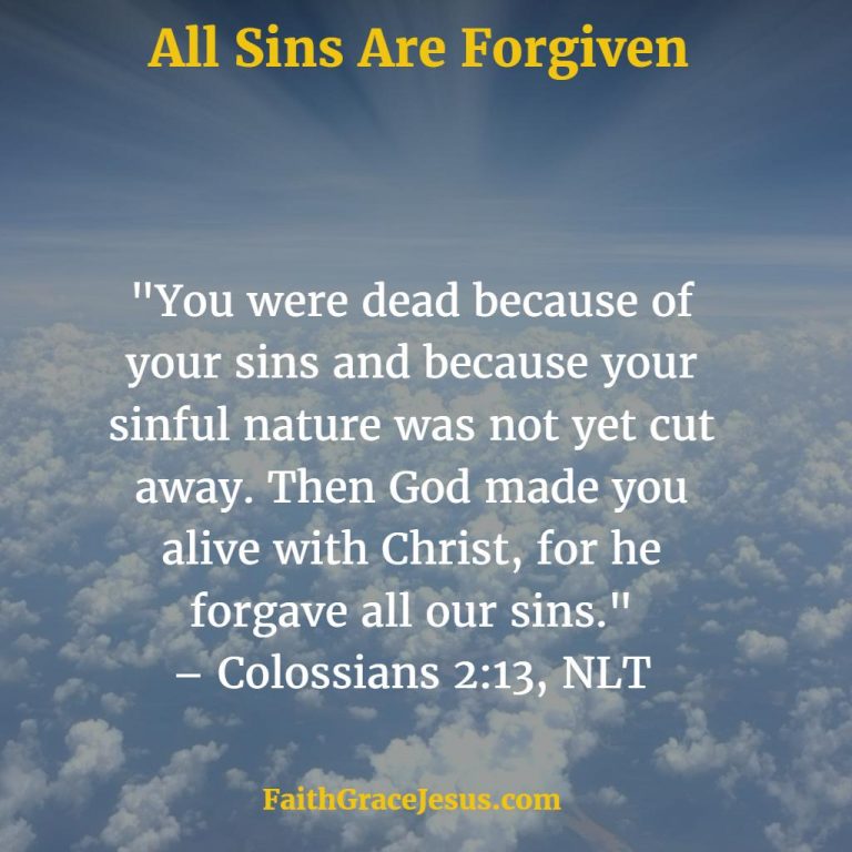 All Sins Are Forgiven | Faith - Grace - Jesus