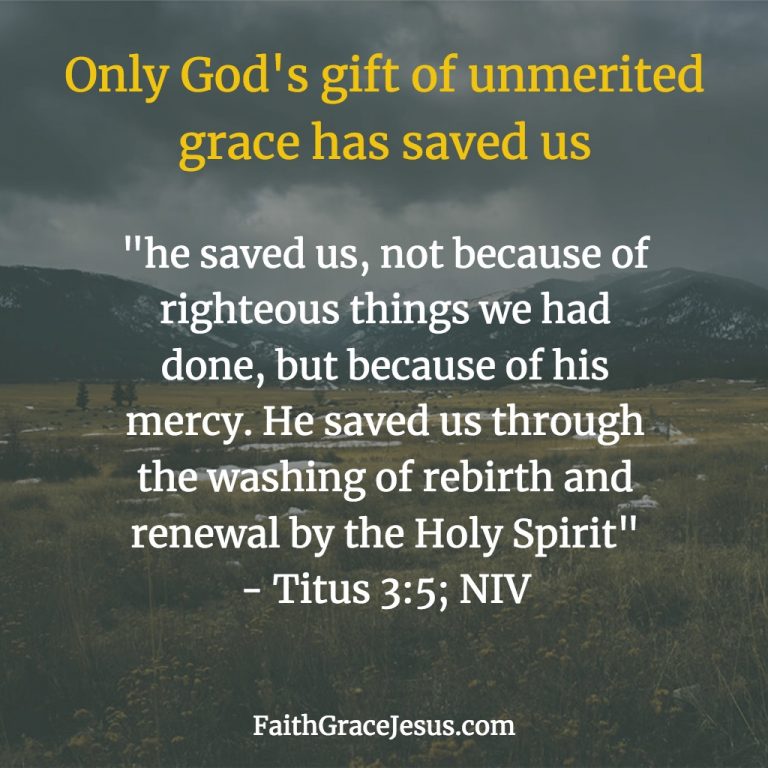 Salvation is not a reward but God’s gift to us | Faith - Grace - Jesus