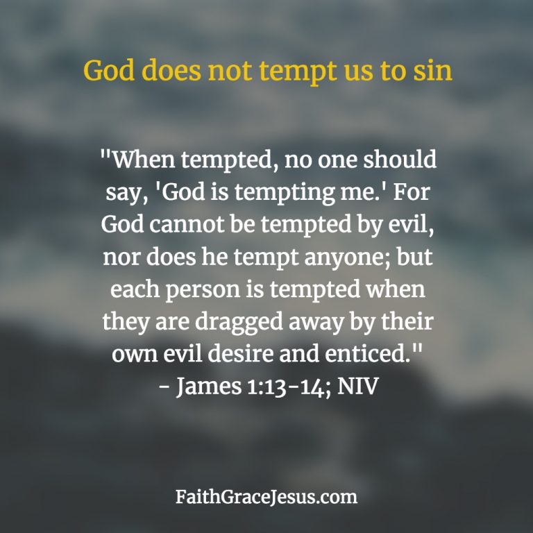 Does God tempt us? No | Faith - Grace - Jesus